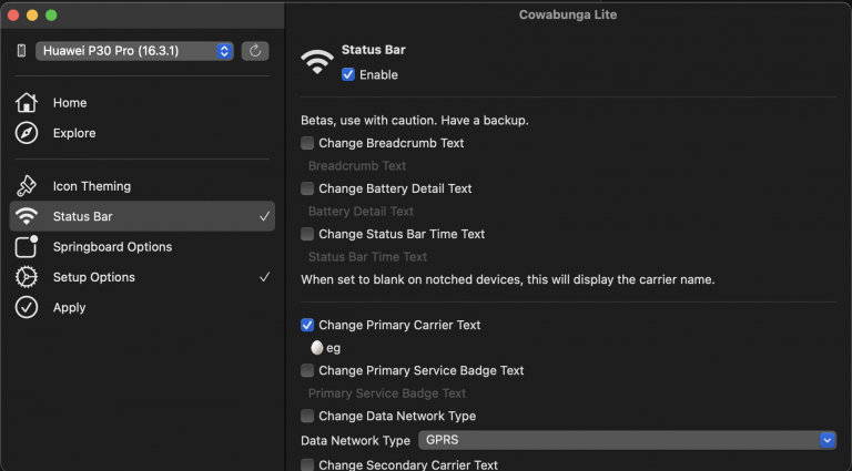Cowabunga Lite 一款强大的iOS 15 + 美化增强自定制工具箱 – 玄烨品果